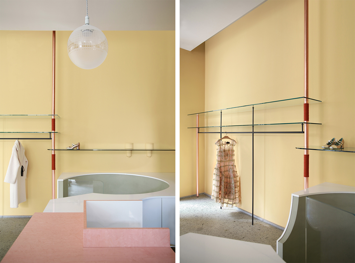 Architectural structure for the Imarika boutique in Milan – PROMOSTYL